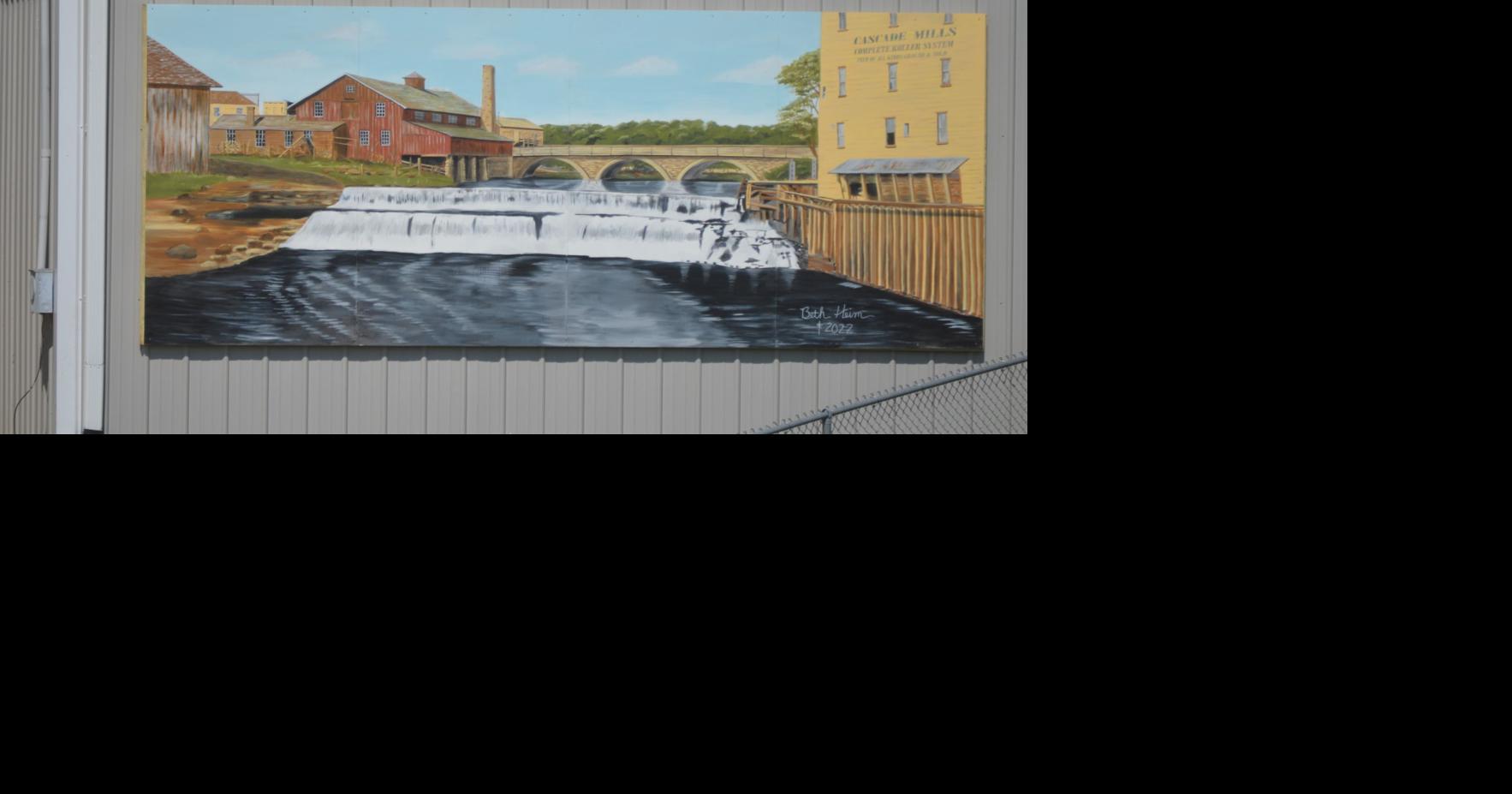 New mural celebrates the history of Cascade's falls | News | cpioneer.com