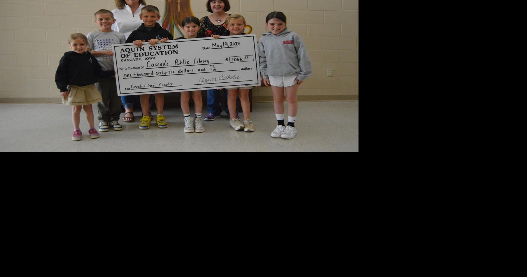 Aquin donates to Cascade's Next Chapter | News | cpioneer.com