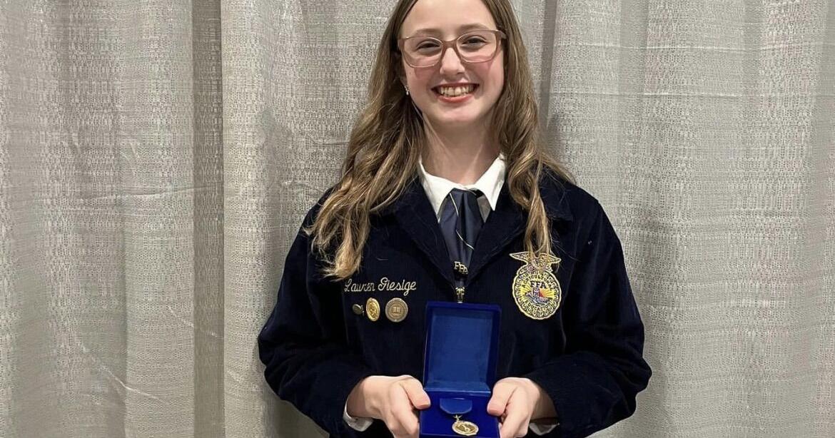 Giesige recognized at national FFA convention | Local Farm | crescent ...