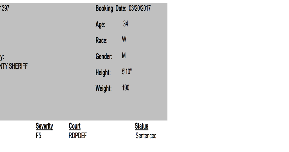 John Reeb | Booking Photos | crescent-news.com