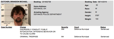 Brandon Dutcher - CCNO | Booking Photos | crescent-news.com