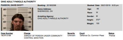 David Piasecki - CCNO | Booking Photos | crescent-news.com