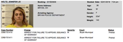 Jennifer Holtz | Booking Photos | crescent-news.com