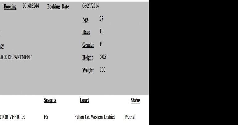 Crystal Molina - CCNO booking photo - June 27, 2014 | Booking Photos ...