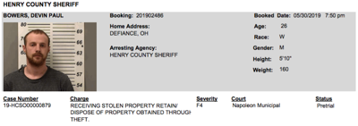 Devin Bowers - CCNO | Booking Photos | crescent-news.com