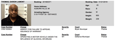 Darion Thomas | Booking Photos | crescent-news.com