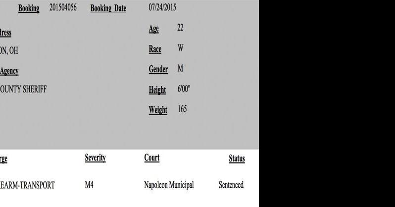 Robert Gilson - CCNO booking photo - July 24, 2015 | Booking Photos ...