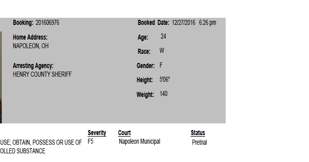 Jessica Gerken | Booking Photos | crescent-news.com