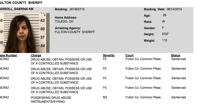 Sabrina Carroll - CCNO | Booking Photos | crescent-news.com