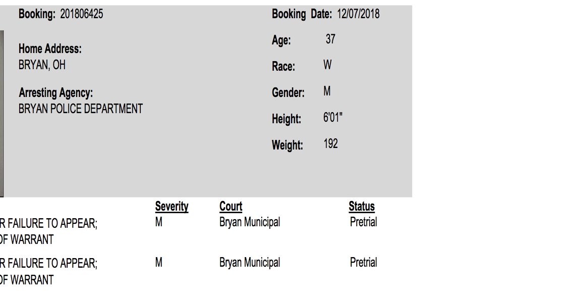 Kenneth Canfield - CCNO | Booking Photos | crescent-news.com