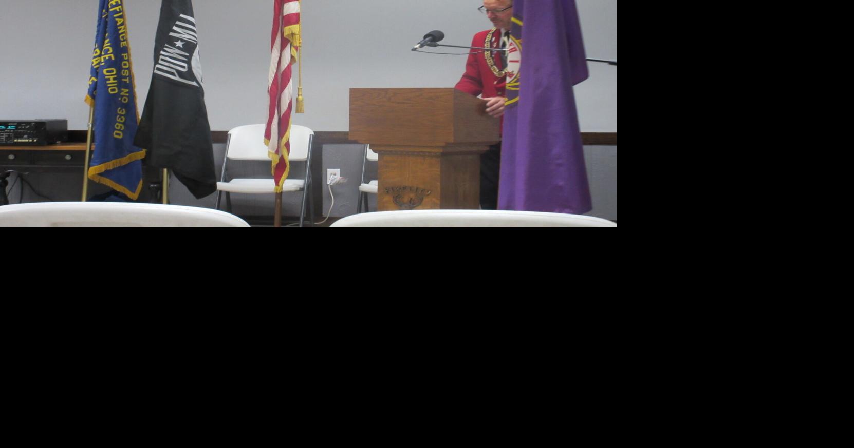 Afghan vet notes the meaning of the U.S. flag during Elks ceremony ...