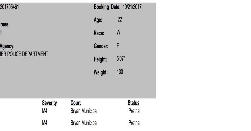 Jessica Lenz | Booking Photos | crescent-news.com