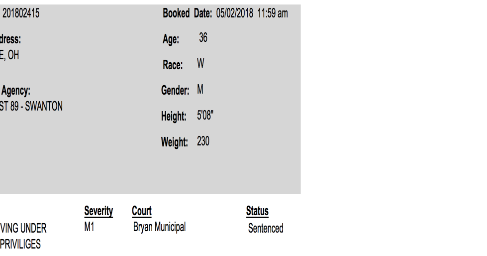 John Schuller | Booking Photos | crescent-news.com