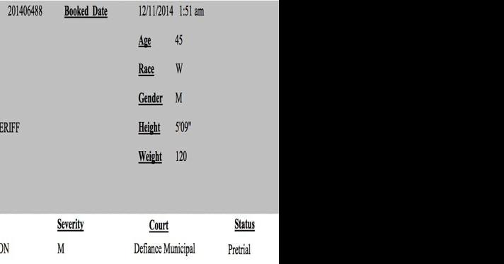 Daniel Utter - CCNO booking photo - December 11, 2014 | Booking Photos ...