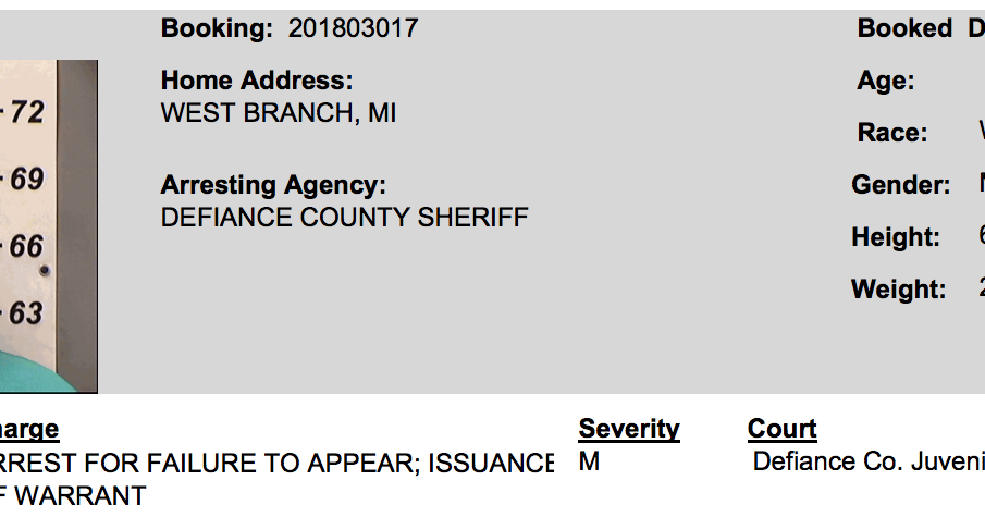 Nicholas Gooding - CCNO | Booking Photos | crescent-news.com