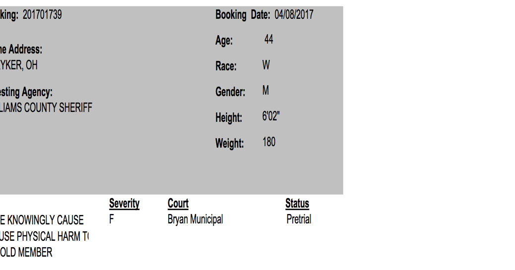 Kevin Kimpel | Booking Photos | crescent-news.com