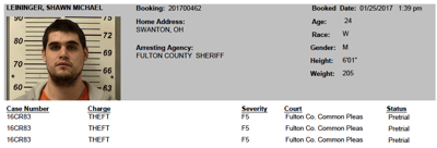 Shawn Leininger | Booking Photos | crescent-news.com