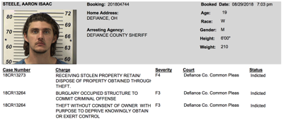 Aaron Steele - CCNO | Booking Photos | crescent-news.com