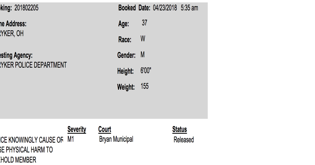 Joshua Rutherford | Booking Photos | crescent-news.com