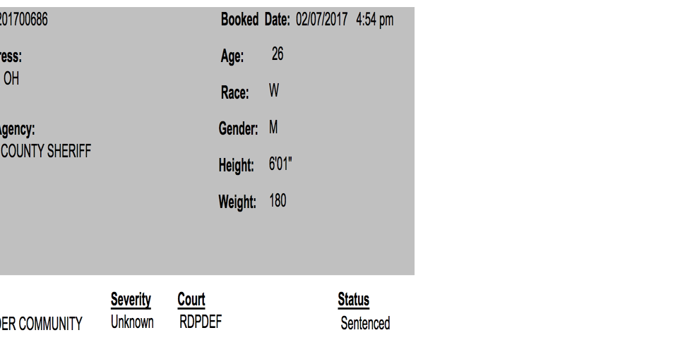 Jacob Sholl | Booking Photos | crescent-news.com