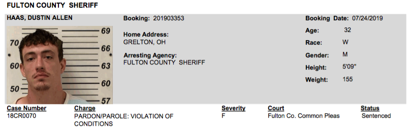 Dustin Haas - CCNO | Booking Photos | crescent-news.com