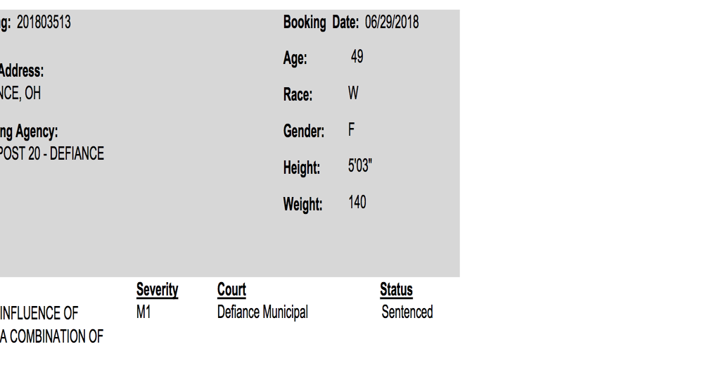 Mary Hiler - CCNO | Booking Photos | crescent-news.com