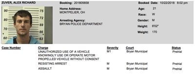 Alex Zuver - CCNO | Booking Photos | crescent-news.com