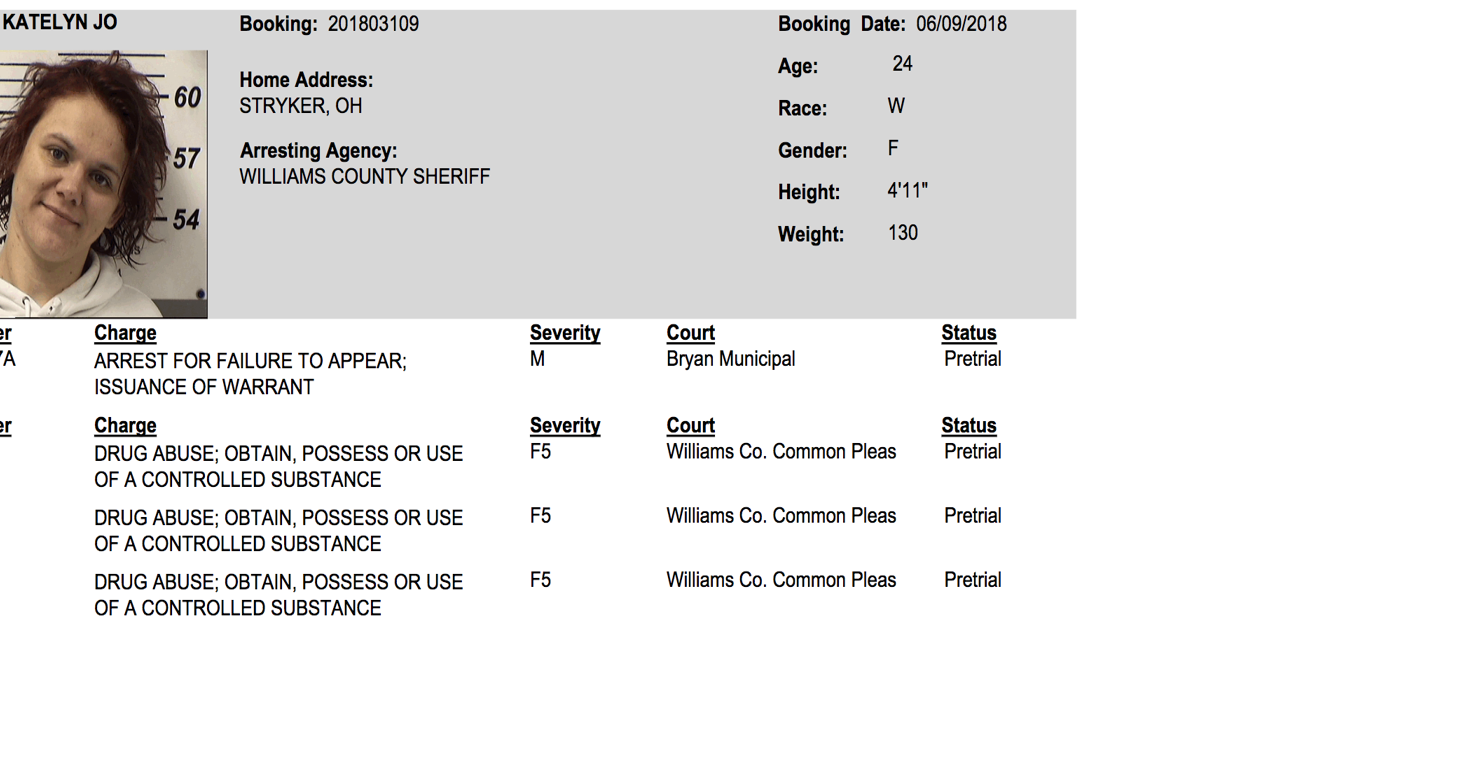 Katelyn Whitlock - CCNO | Booking Photos | crescent-news.com