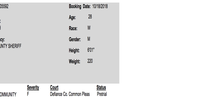 Dustin Gee - CCNO | Booking Photos | crescent-news.com