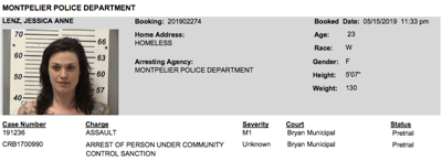 Jessica Lenz - CCNO | Booking Photos | crescent-news.com