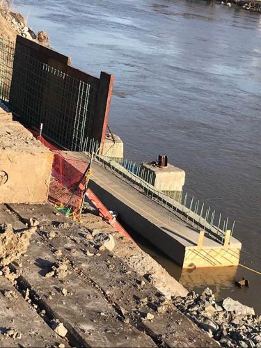 Defiance bridge demo slowed by river rise | Local News | crescent-news.com