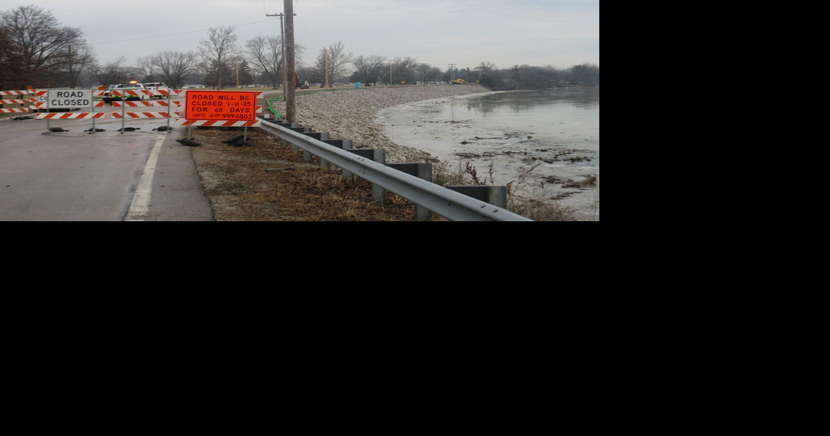 Auglaize River embankment project closes Ohio 111 for couple months ...
