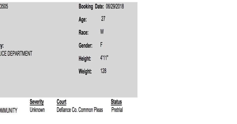 Courtney Smith - CCNO | Booking Photos | crescent-news.com