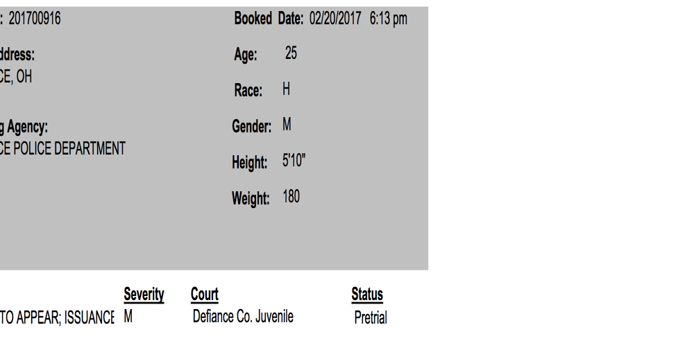 Victor Deleon | Booking Photos | crescent-news.com