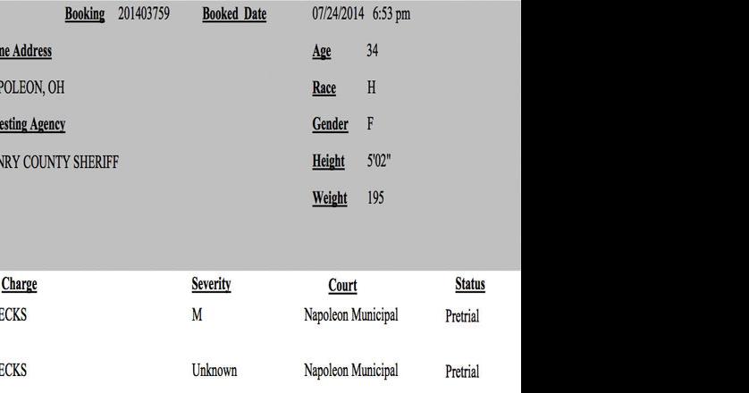 Sara Castrejon - CCNO Booking Photo - July 24, 2014 | Booking Photos ...