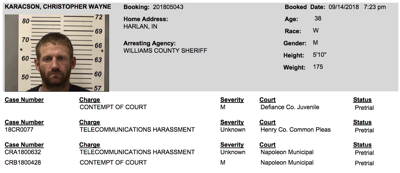 Christopher Karacson - CCNO | Booking Photos | crescent-news.com