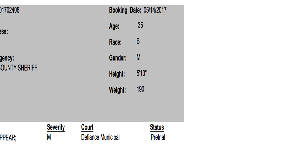 Christopher Gant | Booking Photos | crescent-news.com