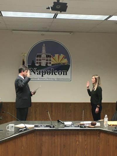 Knepley sworn in as new Napoleon council member | Local News | crescent ...