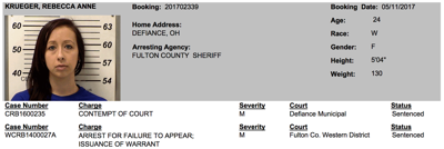 Rebecca Krueger | Booking Photos | crescent-news.com