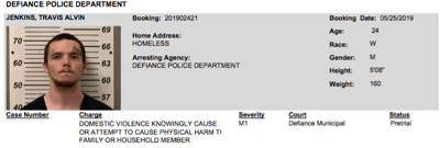 Travis Jenkins - CCNO | Booking Photos | crescent-news.com