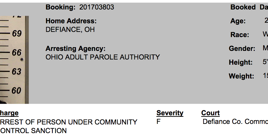 Adam Furrow | Booking Photos | crescent-news.com