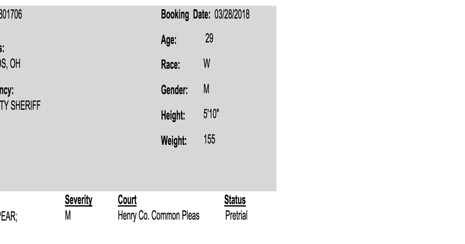 Brandon Shultz | Booking Photos | crescent-news.com