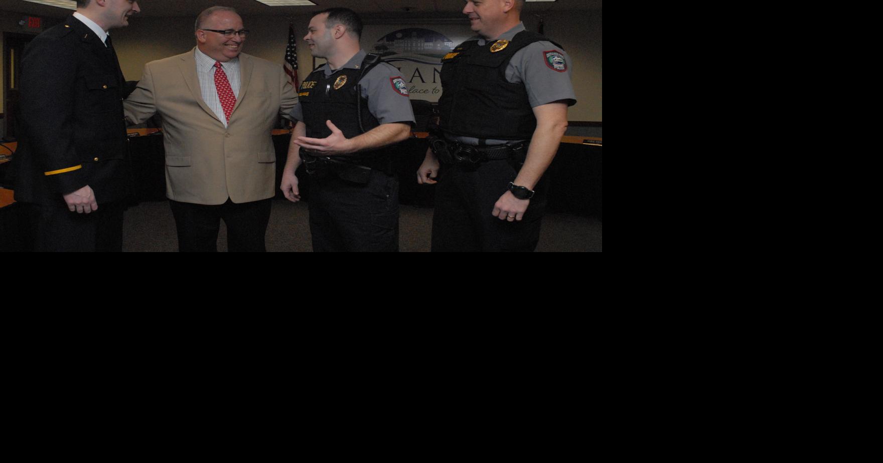 Defiance police, fire officers sworn in | Local News | crescent-news.com