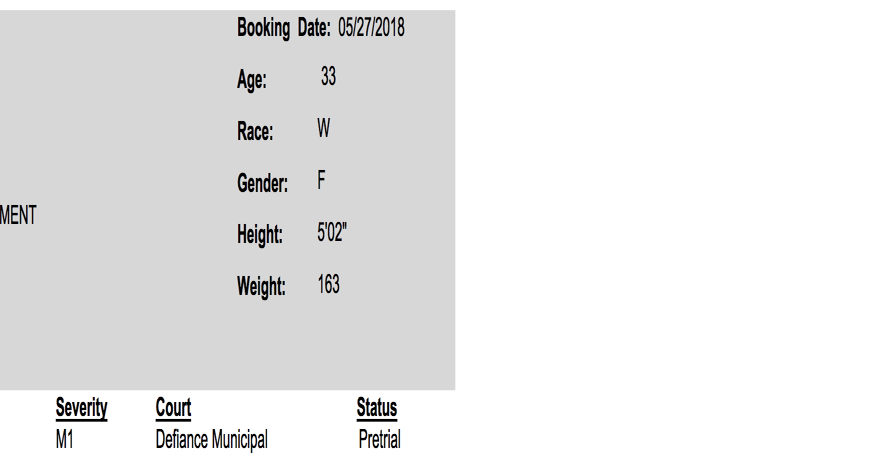 Katherine Slone - CCNO | Booking Photos | crescent-news.com