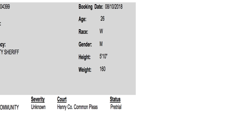 Adam Furrow - CCNO | Booking Photos | crescent-news.com