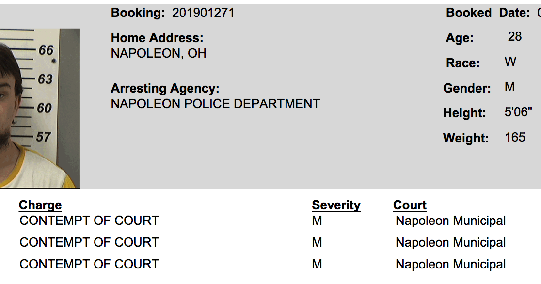 Corey Rowe - CCNO | Booking Photos | crescent-news.com