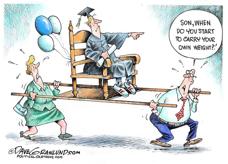 Editorial cartoon: Graduates and Parents | Editorial Cartoons ...
