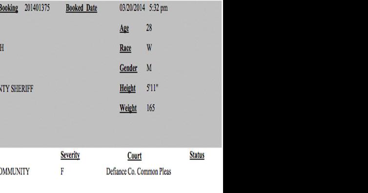 Jackson Strubing - CCNO booking photo - March 20, 2014 | Booking Photos | crescent-news.com
