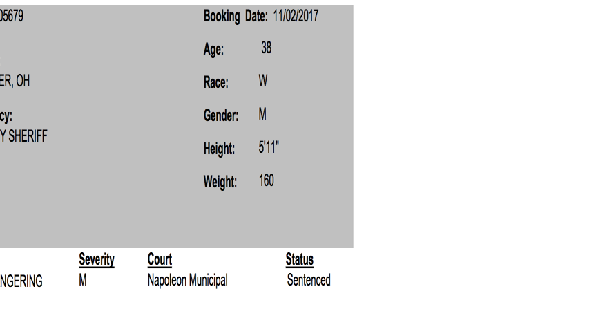 Brian Rauch | Booking Photos | crescent-news.com