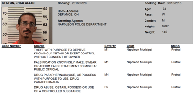 Chad Staton | Booking Photos | crescent-news.com